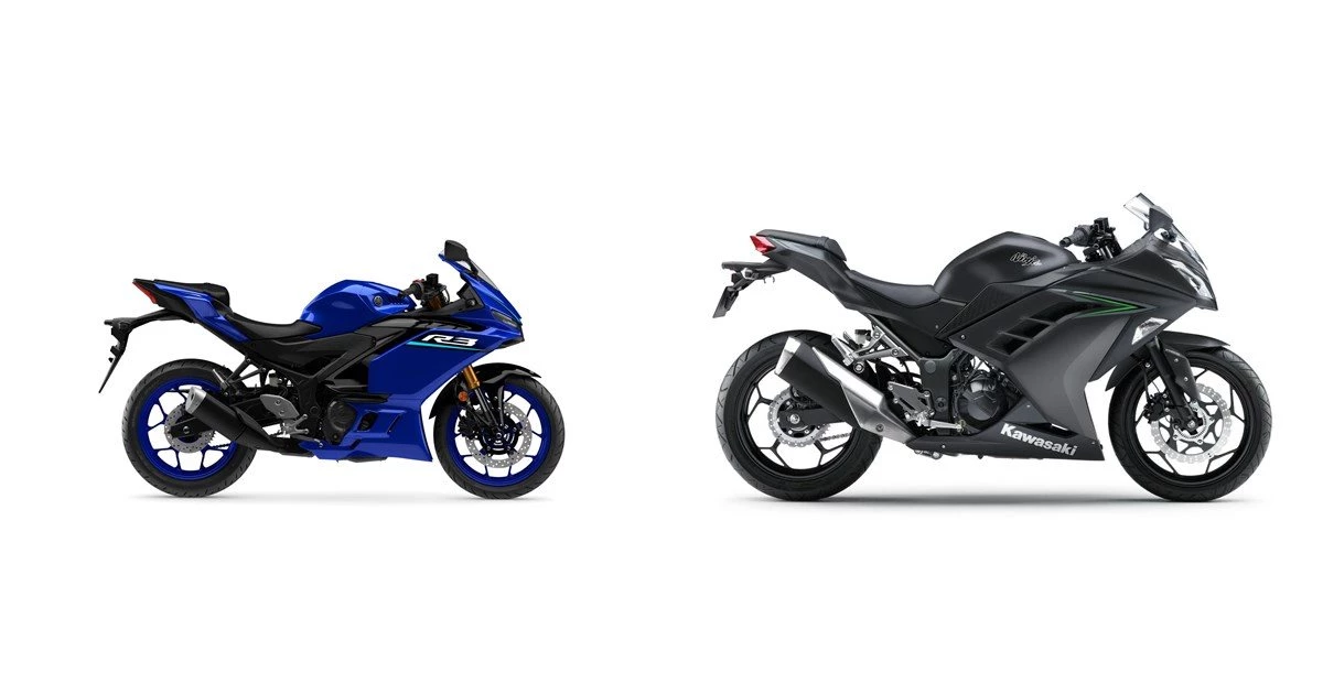 Comparaison des motos Yamaha R3 2026 VS. Kawasaki Ninja 300 2017