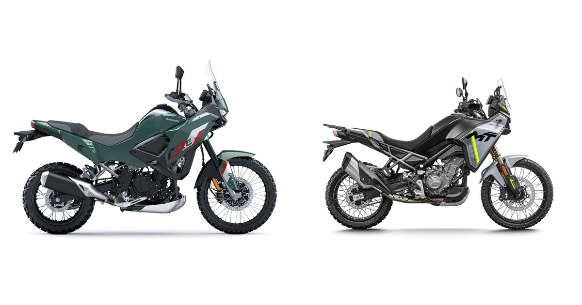 Motorrad Vergleich Kawasaki KLE500 SE 2026 vs. CFMOTO 450MT 2025