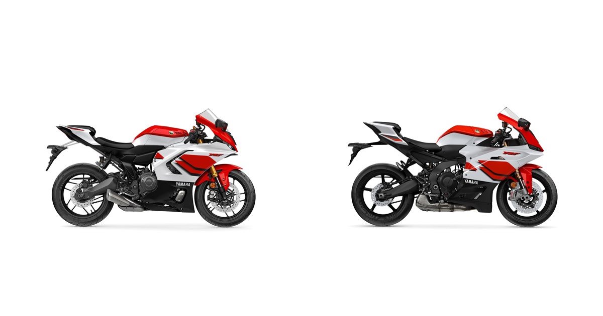 Motorrad Vergleich Yamaha R7 2026 vs. Yamaha R9 2026