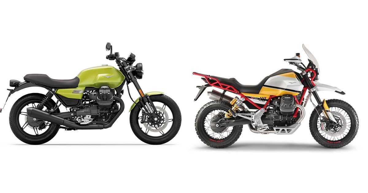 Motorrad Vergleich Moto Guzzi V7 Sport 2025 vs. Moto Guzzi V85 TT 2019