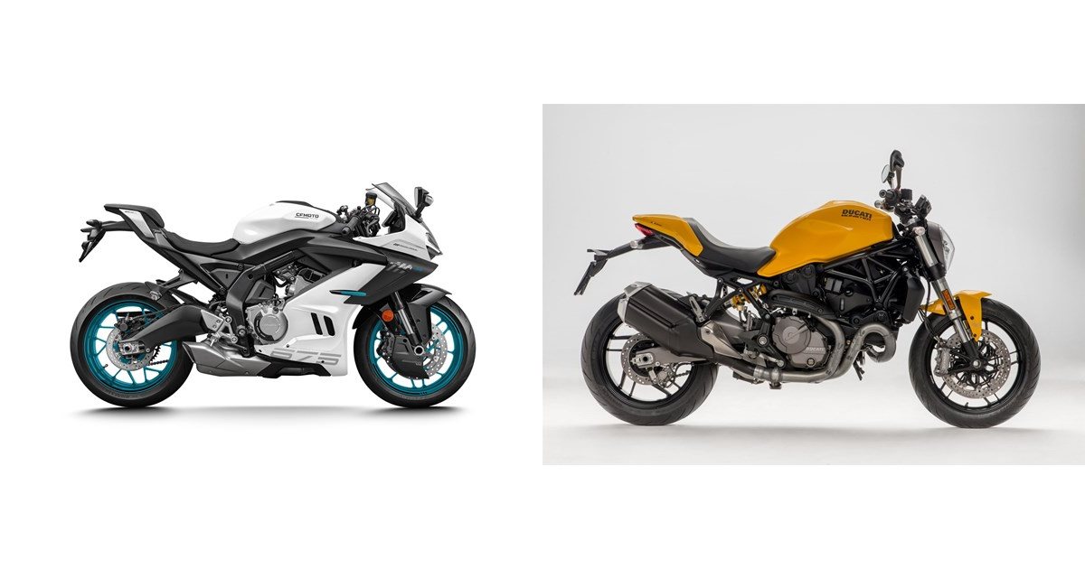 CFMOTO 675SR-R 2025 vs Ducati Monster 821 2020