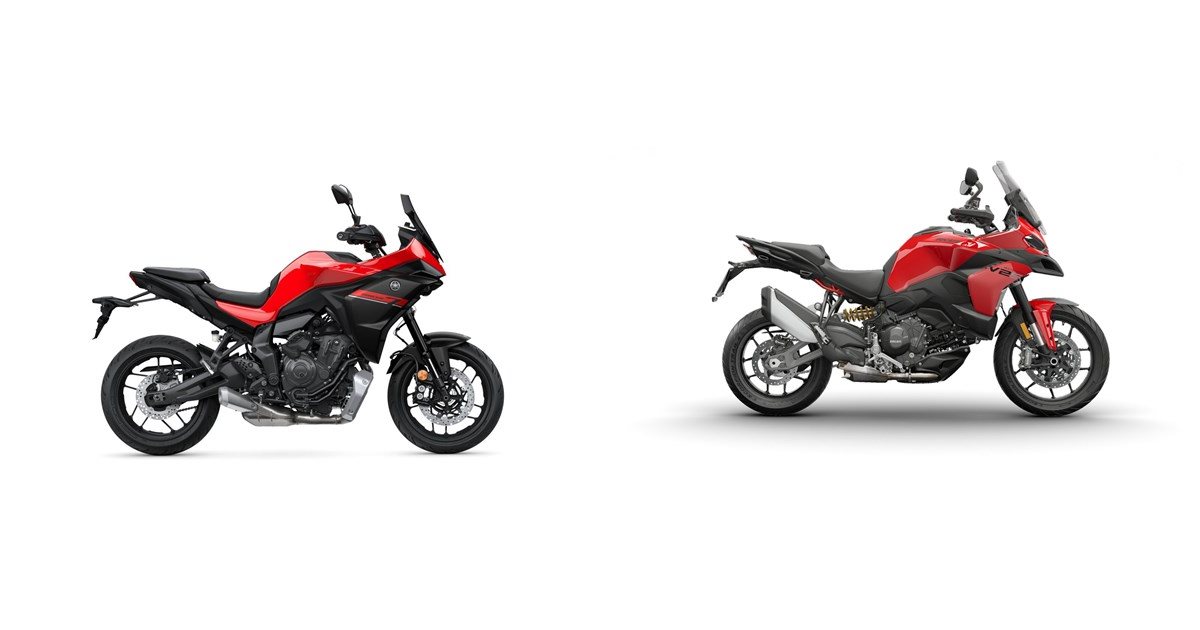 Motorrad Vergleich Yamaha Tracer 7 Y-AMT 2026 vs. Ducati Multistrada V2 ...