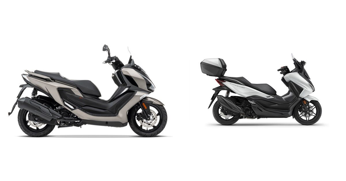 Kymco Downtown GT 350i TCS 2025 vs Honda Forza 350 2026