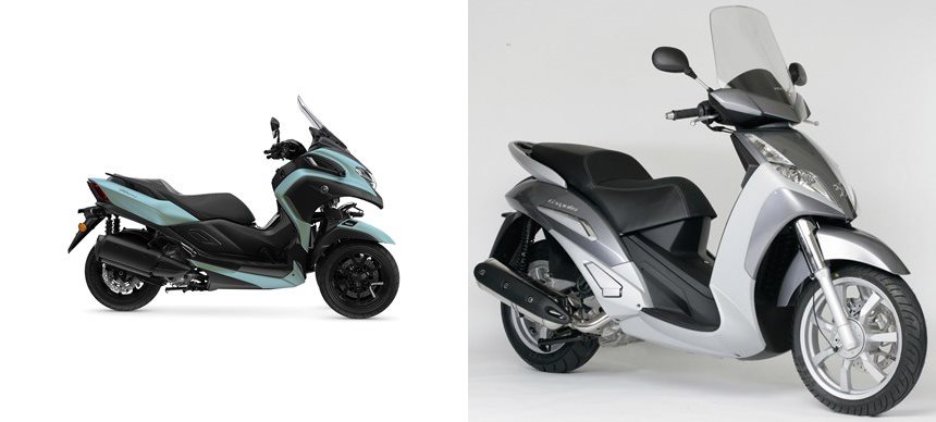Yamaha Tricity 300 2024 vs Peugeot Geopolis 400 2009