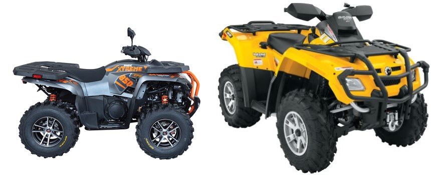 Motorrad Vergleich Access Shade Xtreme 850 DLX EPS 2020 vs. Can-Am ...