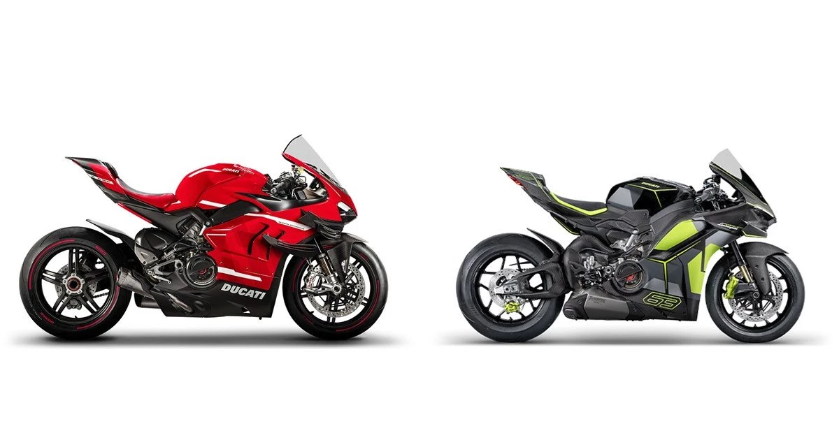 Motorrad Vergleich Ducati Panigale V4 Superleggera 2024 vs. Ducati ...