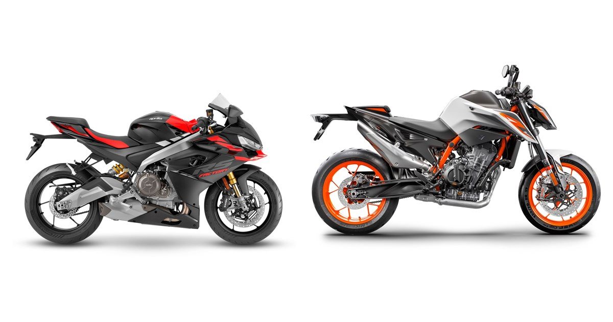 Aprilia RS 660 Factory 2025 vs KTM 890 Duke R 2020