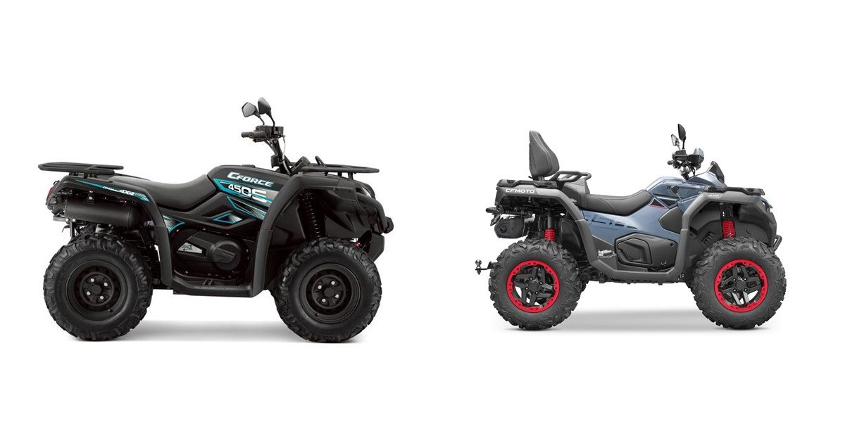 CFMOTO CForce 450 EFI 4x4 S One 2019 vs CFMOTO CForce 850 Touring Pro ...