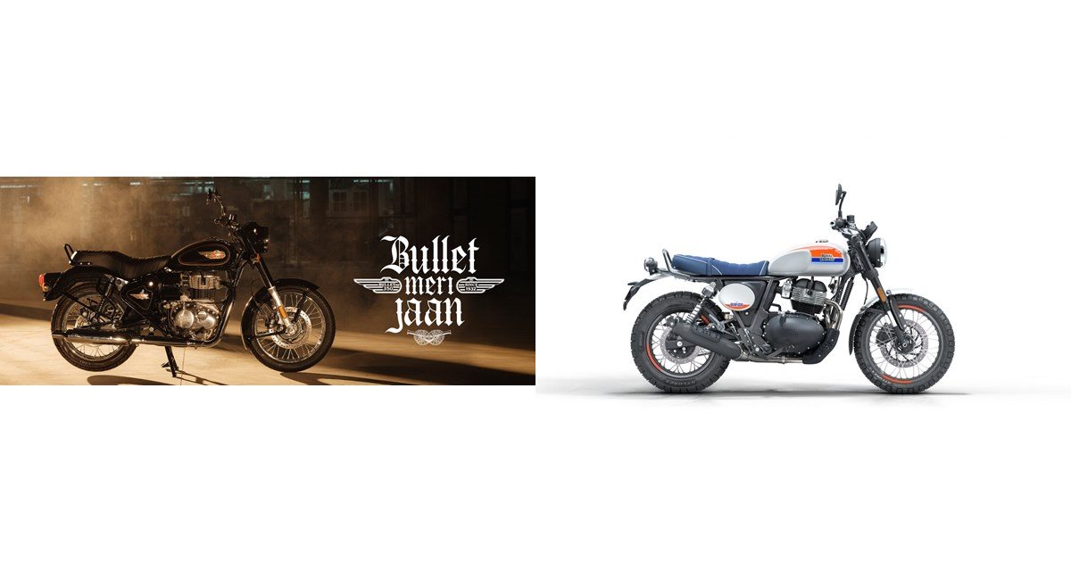 Motorrad Vergleich Royal Enfield Bullet 350 2025 vs. Royal Enfield Bear ...