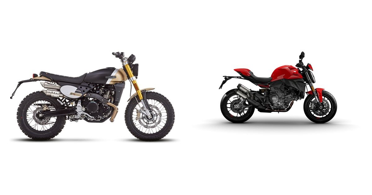 Fantic Caballero Deluxe 500 2025 vs Ducati Monster + 2026