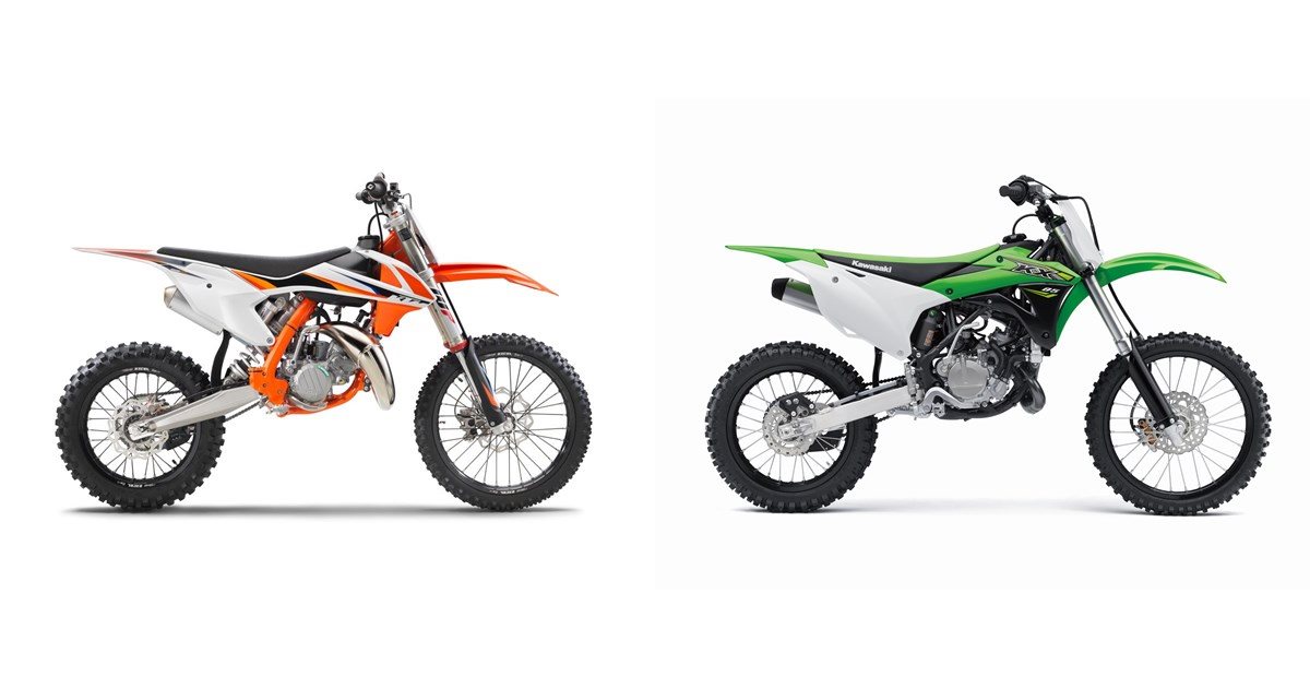 KTM 85 SX 19/16 2021 vs Kawasaki KX85 II 2018