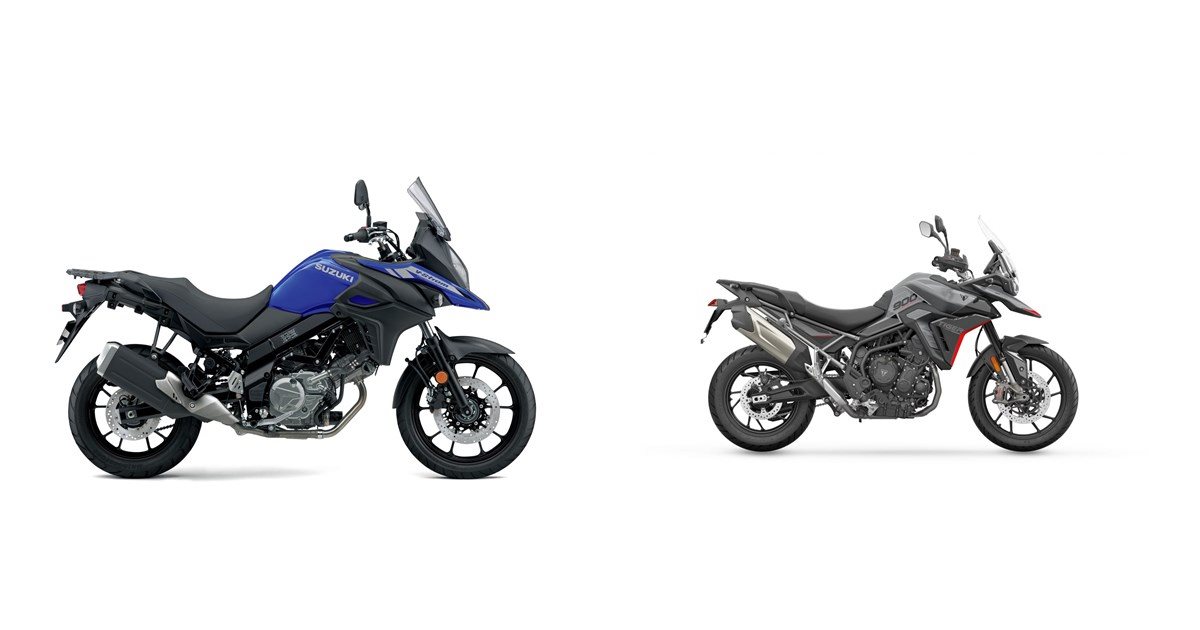 Comparaison des motos Suzuki V-Strom 650 2024 VS. Triumph Tiger 900 GT ...