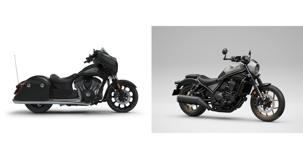 Indian Chieftain Dark Horse 2018 vs Honda CMX1100 Rebel SE DCT 2026