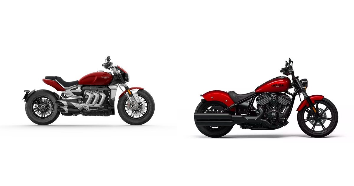Triumph Rocket 3 R 2021 vs Indian Chief Dark Horse 2025