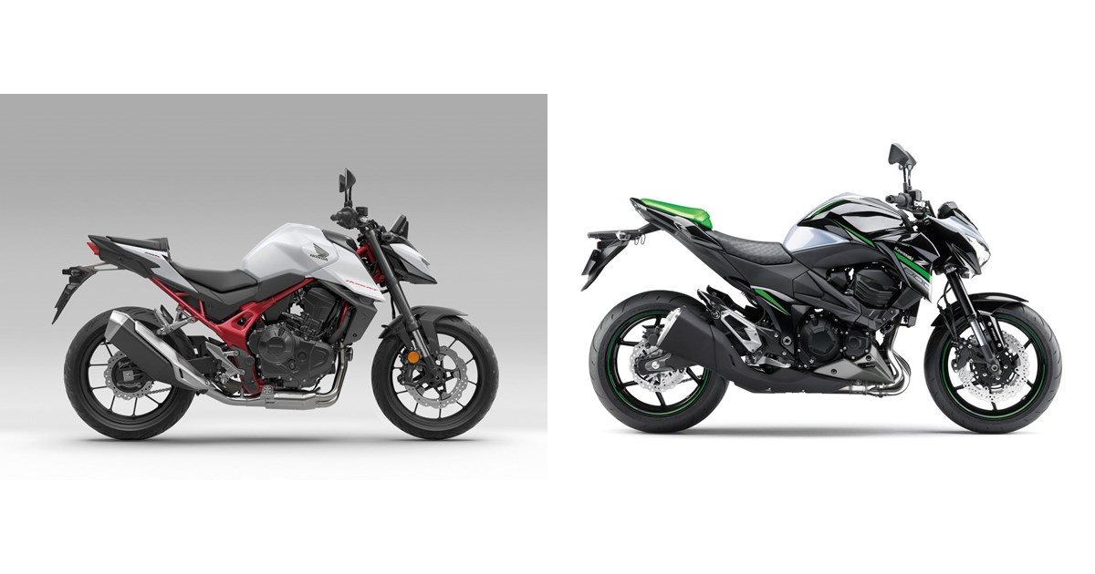 Honda CB750 Hornet 2025 vs Kawasaki Z 800 e 2017