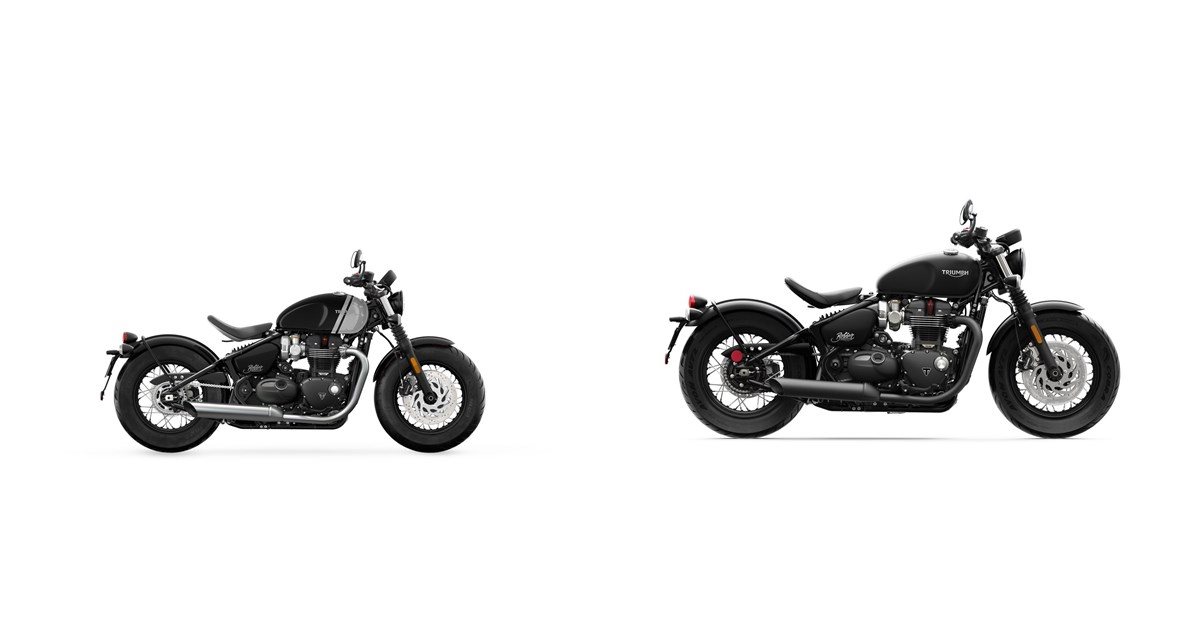 Triumph Bonneville Bobber 2025 vs Triumph Bonneville Bobber Black 2020