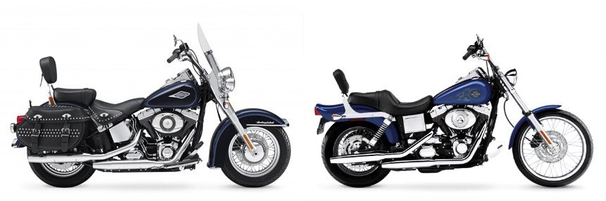 Harley-Davidson Softail Heritage Classic FLSTC 2014 vs Harley-Davidson ...