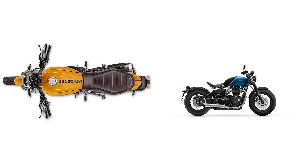 Ducati Scrambler 1100 Tribute PRO 2023 vs Triumph Bonneville Bobber 2026