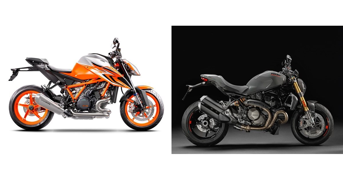 KTM 1290 Super Duke R EVO 2023 vs Ducati Monster 1200 S 2018
