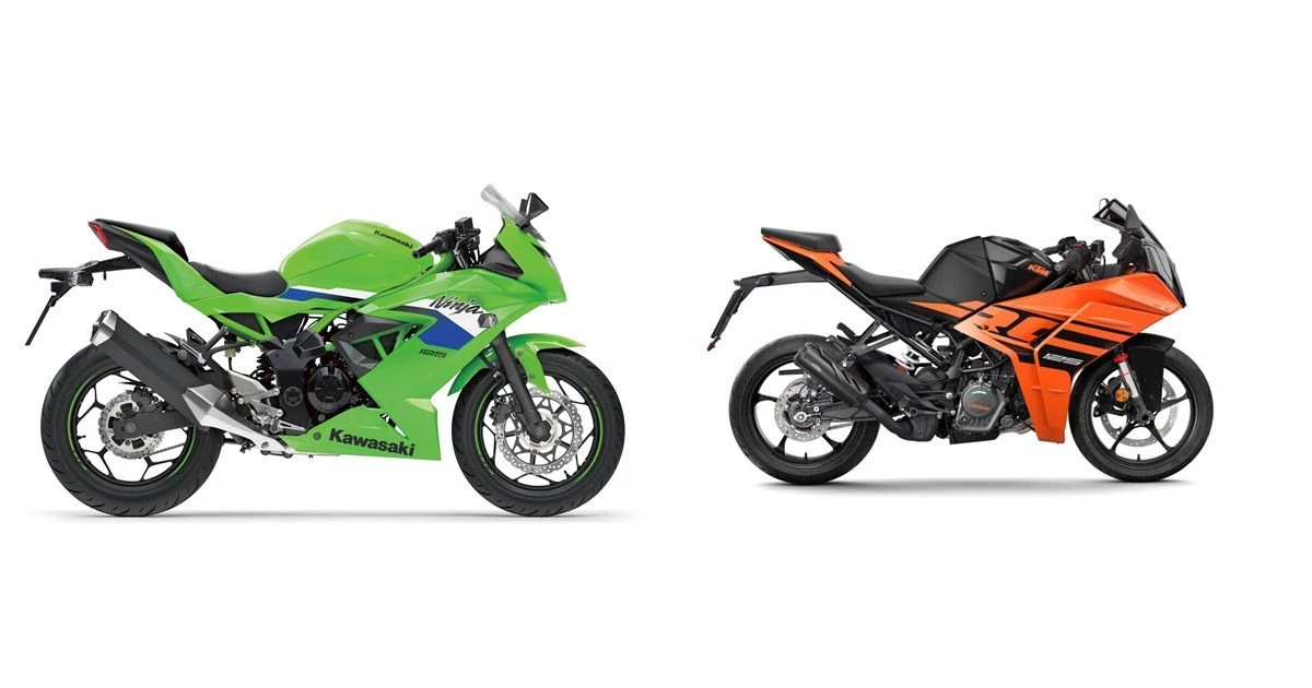 Comparaison des motos Kawasaki Ninja 125 2026 VS. KTM RC 125 2025