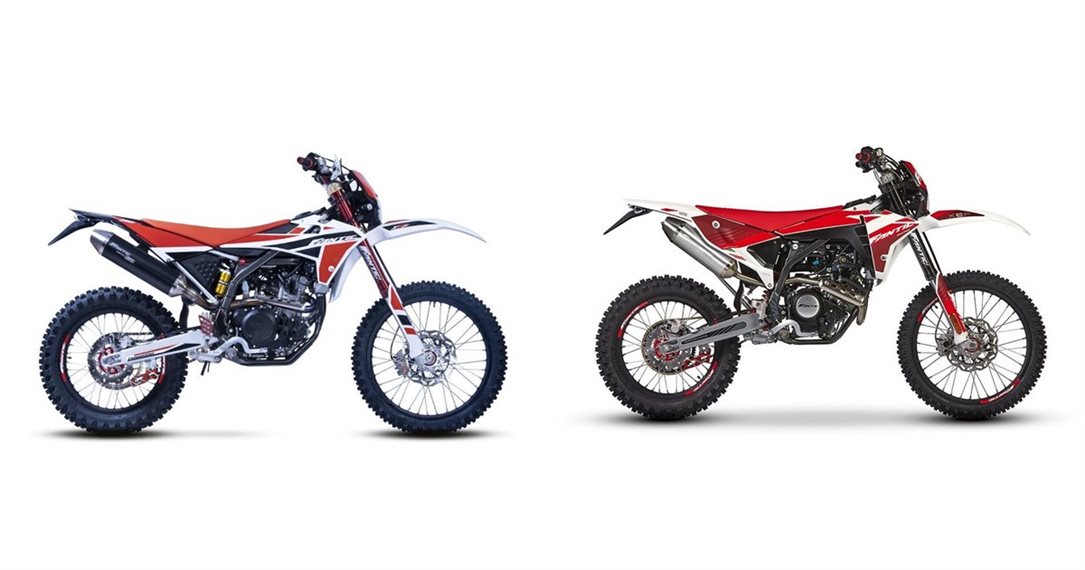Motorrad Vergleich Fantic XEF 250 Trail 2022 vs. Fantic XEF 125 ...