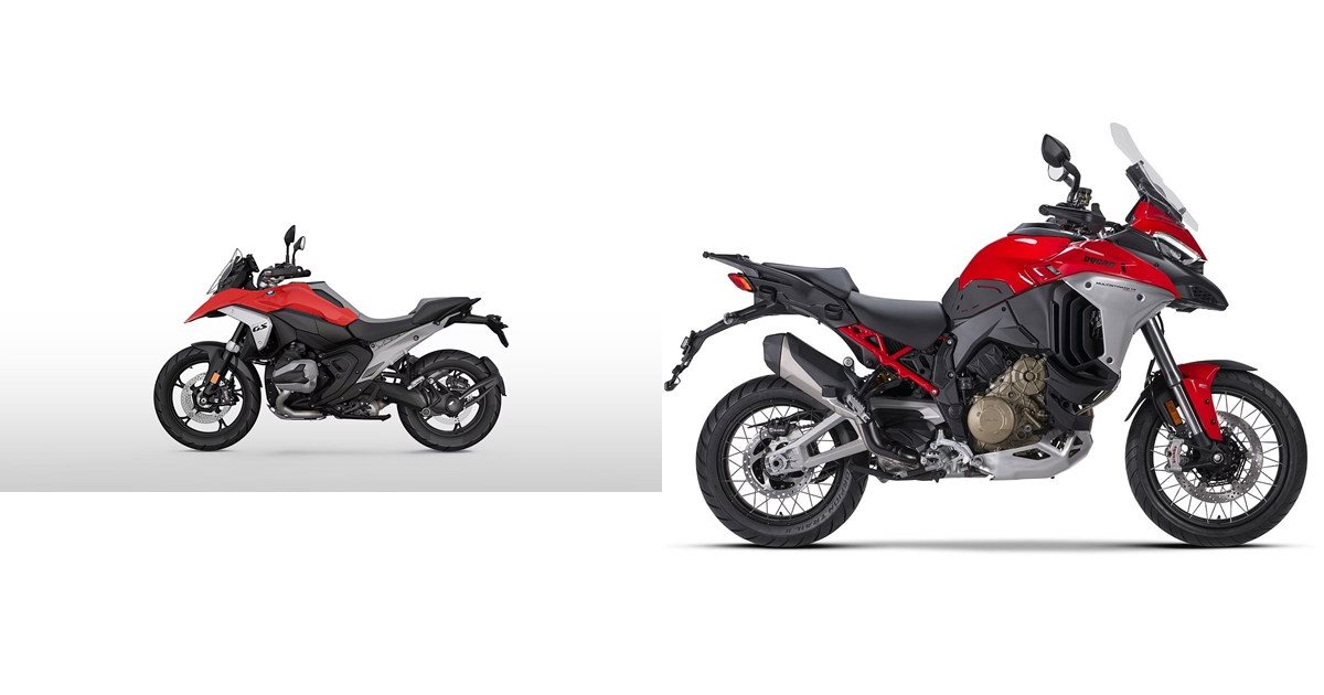 Motorrad Vergleich BMW R 1300 GS 2026 vs. Ducati Multistrada V4 Rally 2023