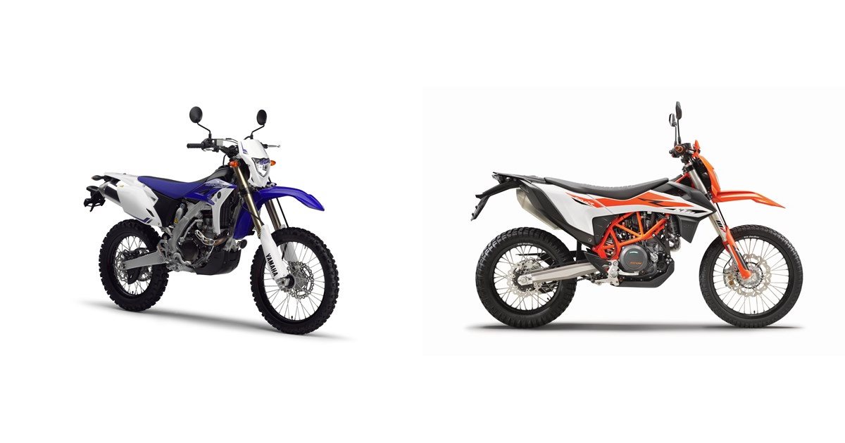 Motorrad Vergleich Yamaha WR450F 2013 vs. KTM 690 Enduro R 2019