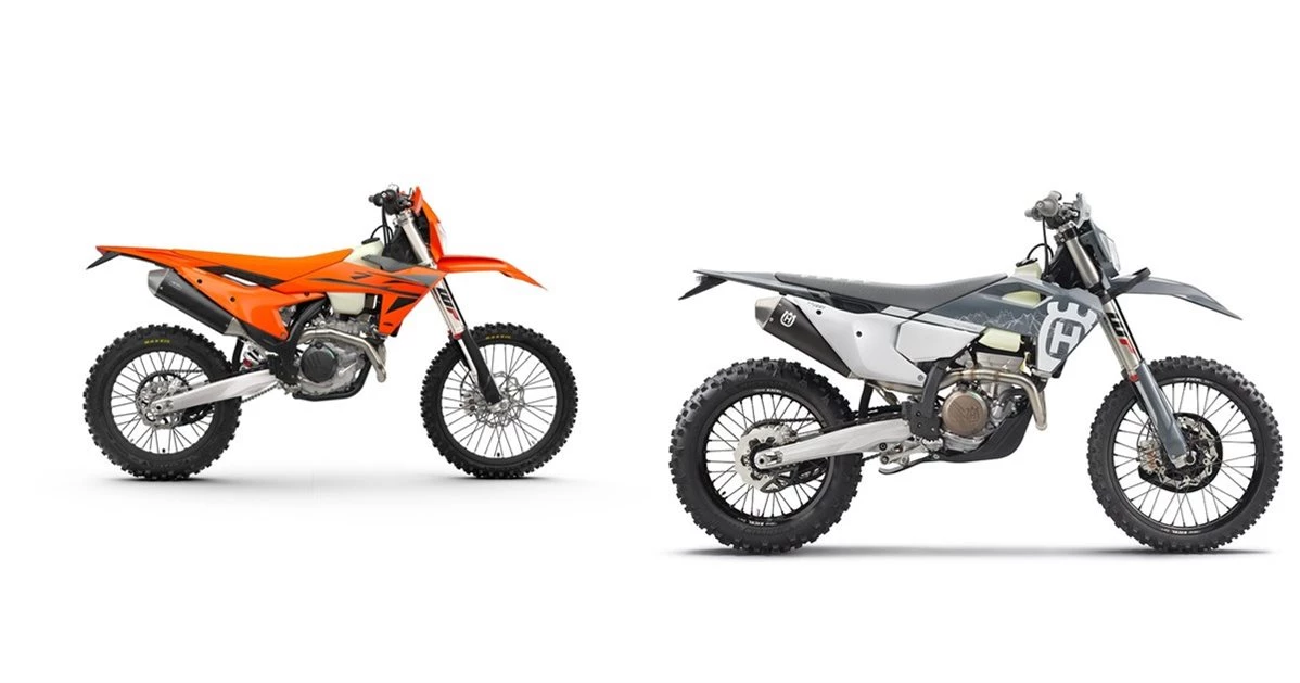 KTM 500 EXC-F 2025 vs Husqvarna FE 350 PRO 2024
