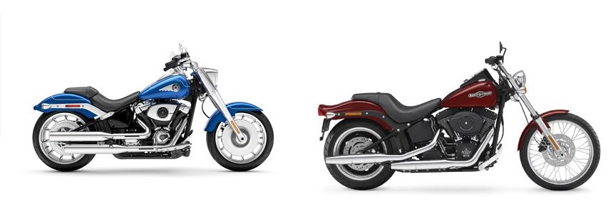 Motorrad Vergleich Harley-Davidson Fat Boy 117 2025 vs. Harley-Davidson ...