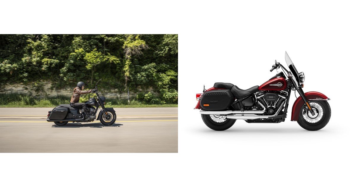 Indian Springfield Dark Horse 2021 vs Harley-Davidson Softail Heritage ...