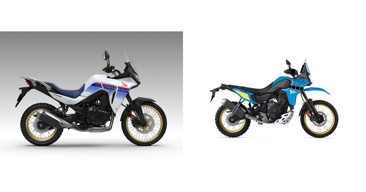 Motorrad Vergleich Honda XL750 Transalp 2024 vs. Yamaha Tenere 700 ...