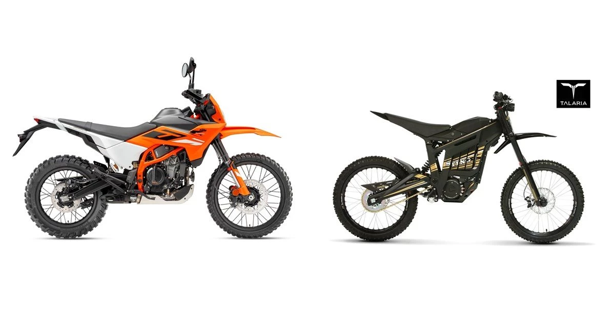 Motorrad Vergleich KTM 390 Enduro R 2025 vs. Talaria Sting 2024
