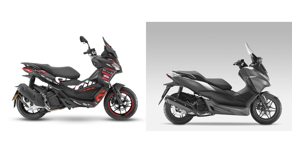 Aprilia SR GT Replica 200 2025 vs Honda Forza 125 2020