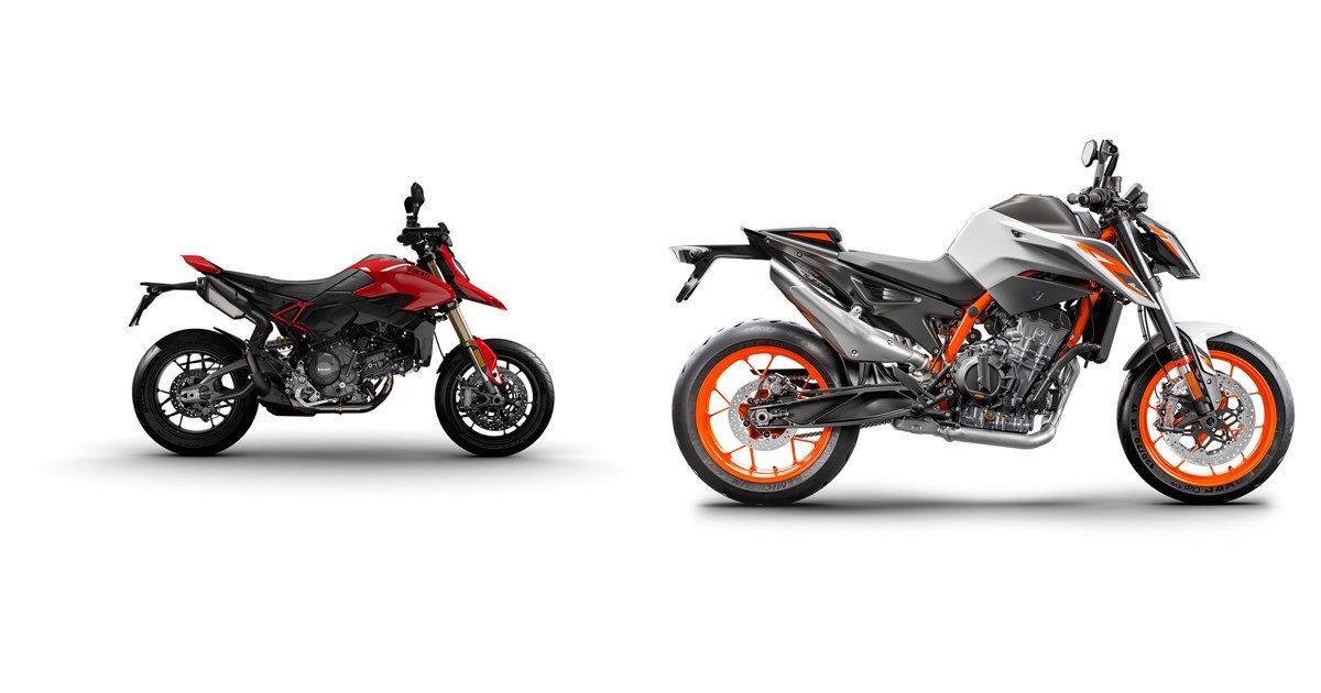 Ducati Hypermotard V2 2026 vs KTM 890 Duke R 2020