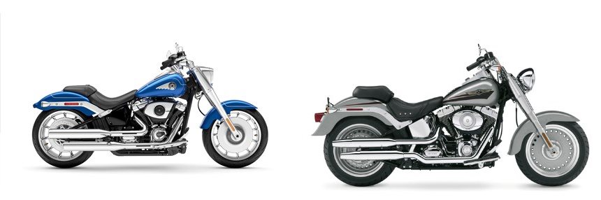 Motorrad Vergleich Harley-Davidson Fat Boy 117 2025 vs. Harley-Davidson ...