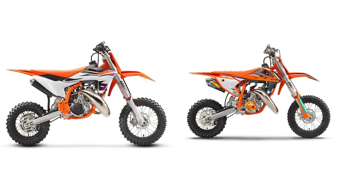 Confronto tra moto KTM 50 SX 2024 VS. KTM 50 SX FACTORY EDITION 2023