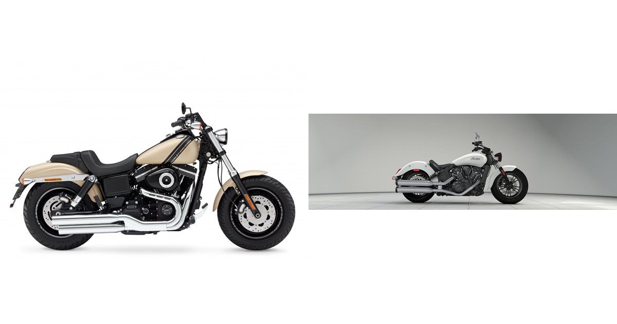Harley-Davidson Dyna Fat Bob FXDF 2014 vs Indian Scout Sixty 2018