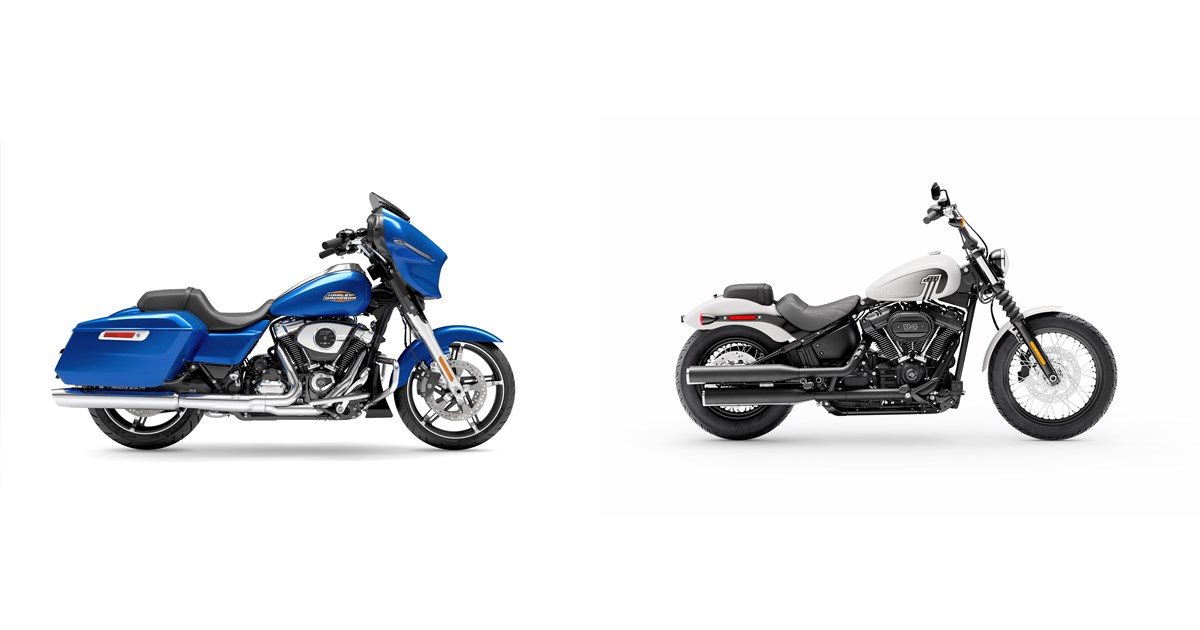 Comparaison des motos Harley-Davidson Street Glide FLHX 2024 VS. Harley ...