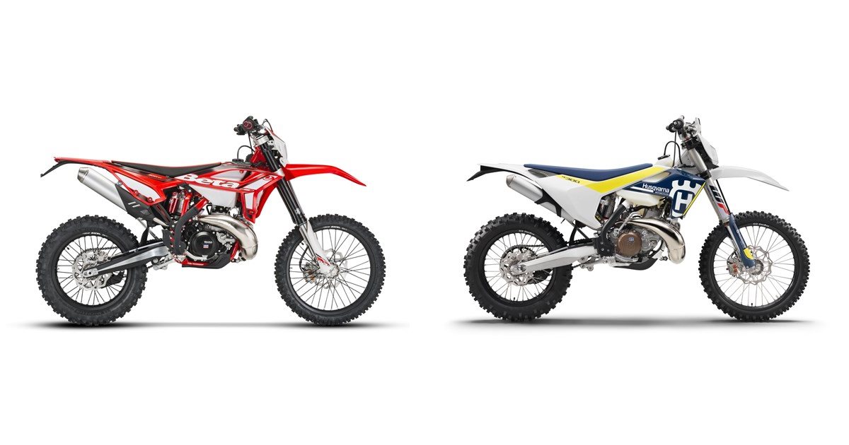 Motorrad Vergleich Beta RR 300 2T 2021 vs. Husqvarna TE 300 2017