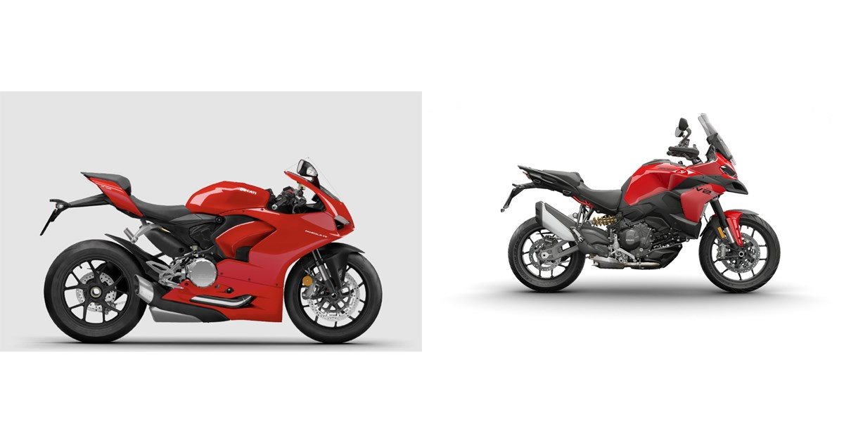Ducati Panigale V2 2024 vs Ducati Multistrada V2 S 2025