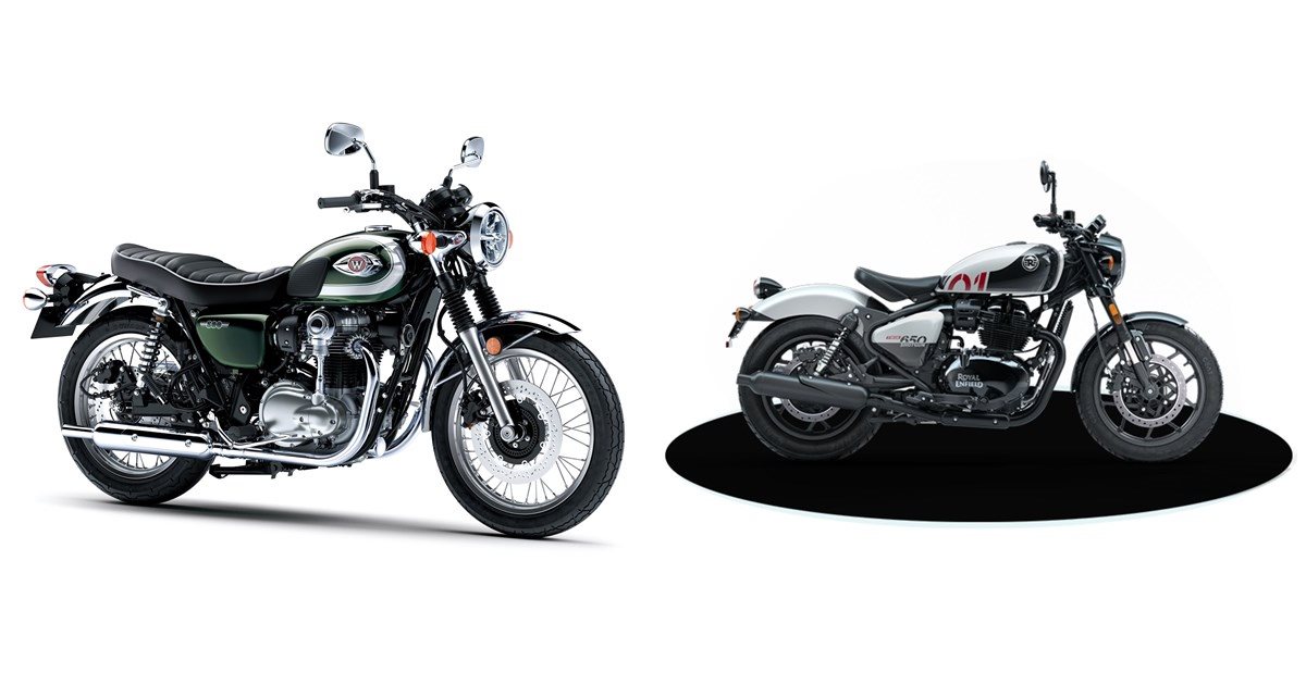 Kawasaki W800 2020 vs Royal Enfield Shotgun 650 2026
