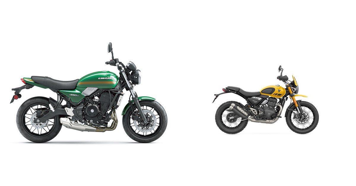 Kawasaki Z650 RS 2026 vs Triumph Scrambler 400 XC 2025