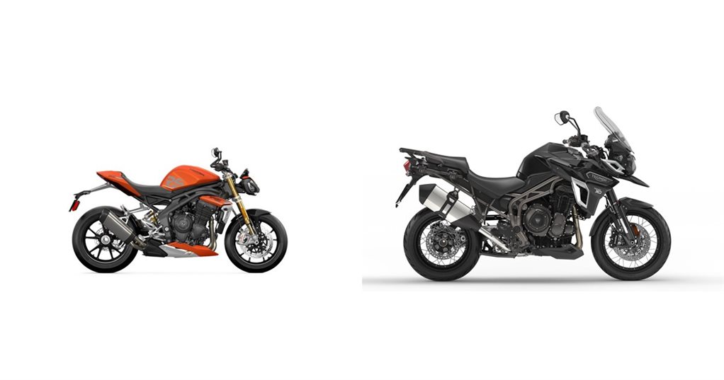 Comparaison des motos Triumph Speed Triple 1200 RS 2023 VS. Triumph ...