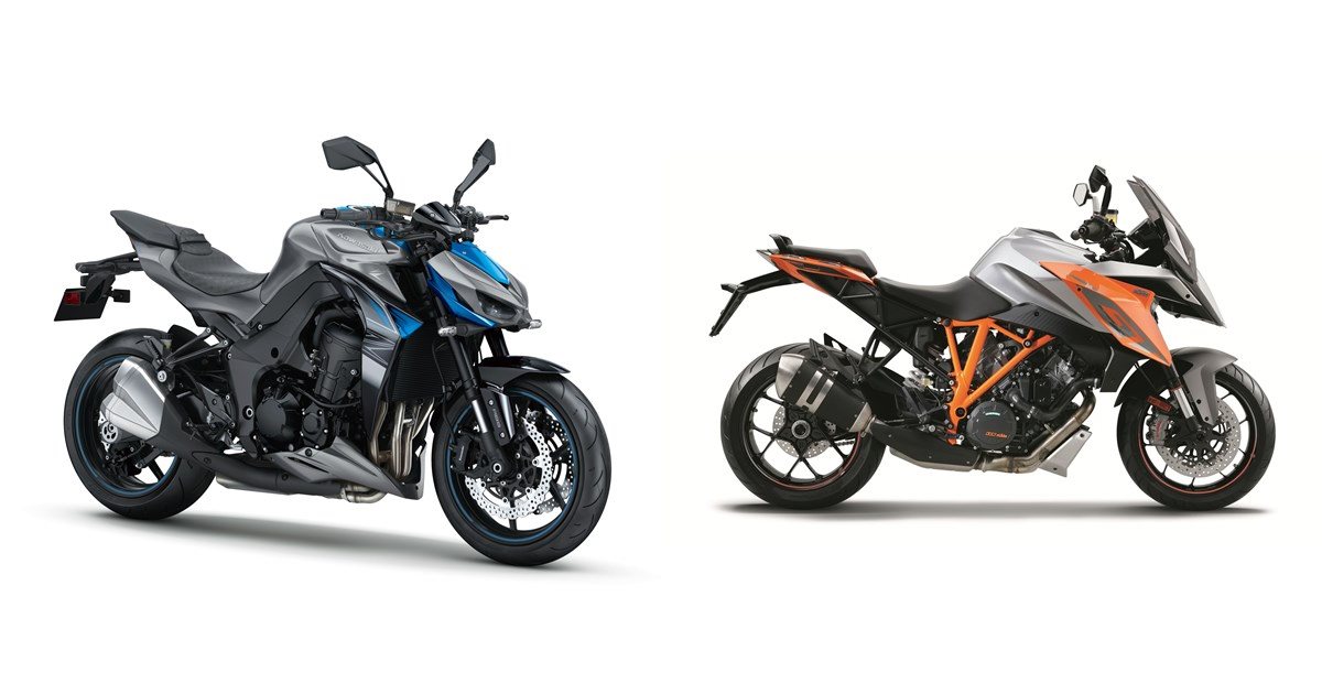 Motorrad Vergleich Kawasaki Z1000 2018 vs. KTM 1290 Super Duke GT 2017