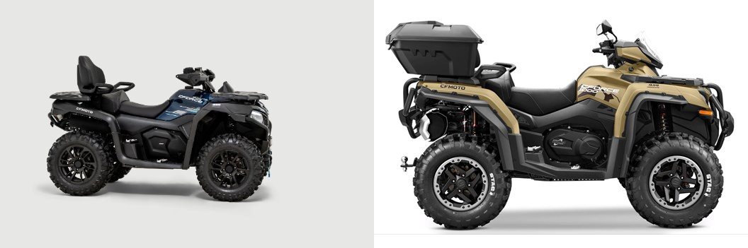 CFMOTO CFORCE 625 Touring 2025 vs CFMOTO CFORCE 1000 L DLX Overland 2024