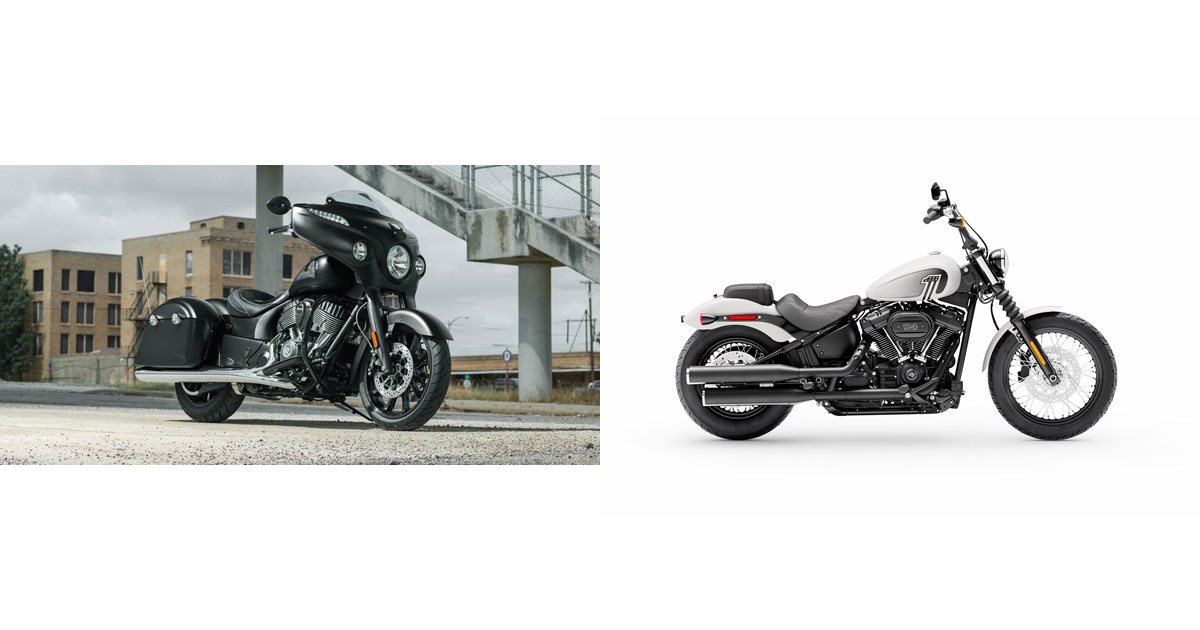 Indian Chief Dark Horse 2018 vs Harley-Davidson Softail Street Bob 114 ...