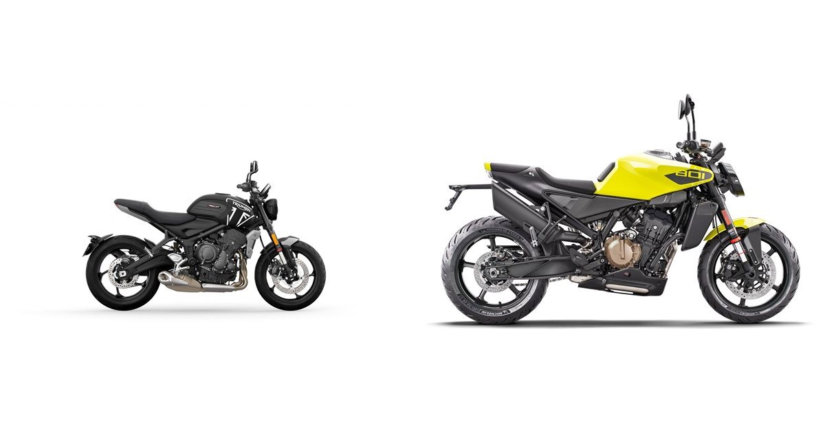 Motorrad Vergleich Triumph Trident 660 2022 vs. Husqvarna Vitpilen 801 ...