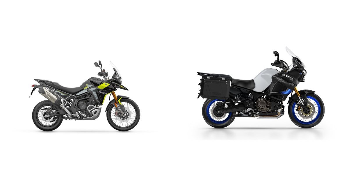Triumph Tiger 900 Rally Pro 2025 vs Yamaha XT 1200 ZE Super Ténéré Raid ...
