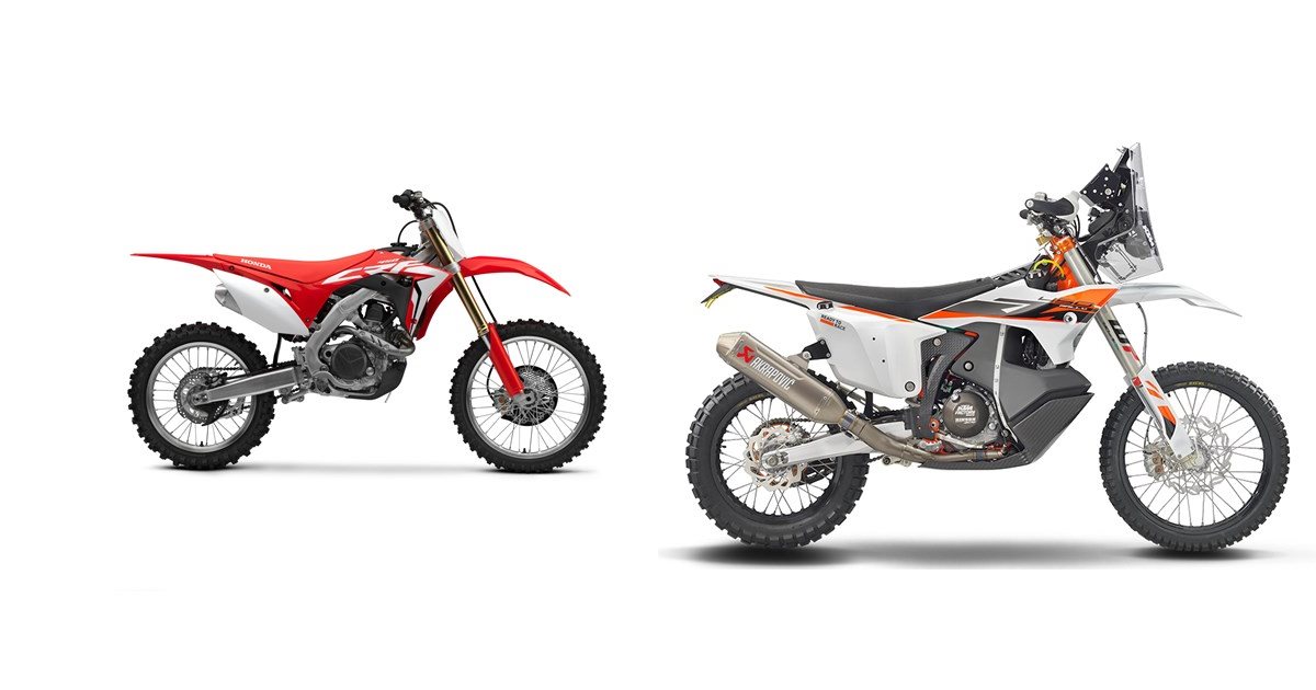 Honda CRF450R 2018 vs KTM 450 Rally Replica 2026
