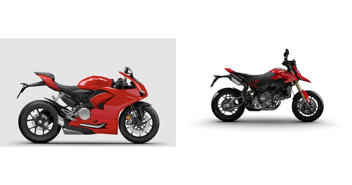 Ducati Panigale V2 2024 vs Ducati Hypermotard V2 2026